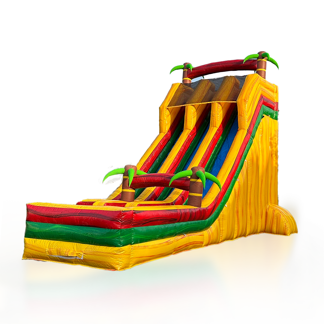 Orange Double Lane Dry/Water Slide – Balloons Co