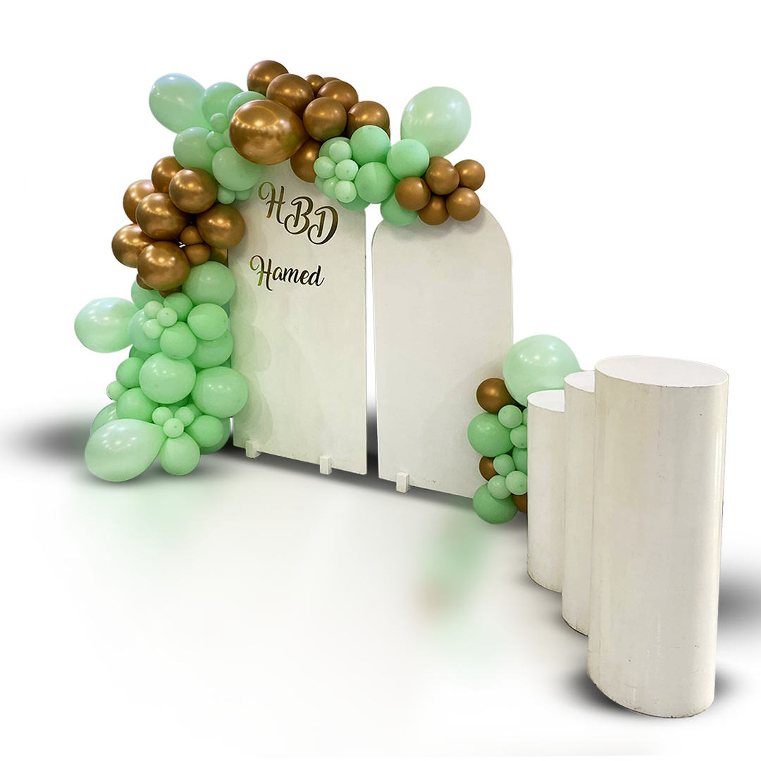 Green & Gold HBD Decoration – Balloons Co