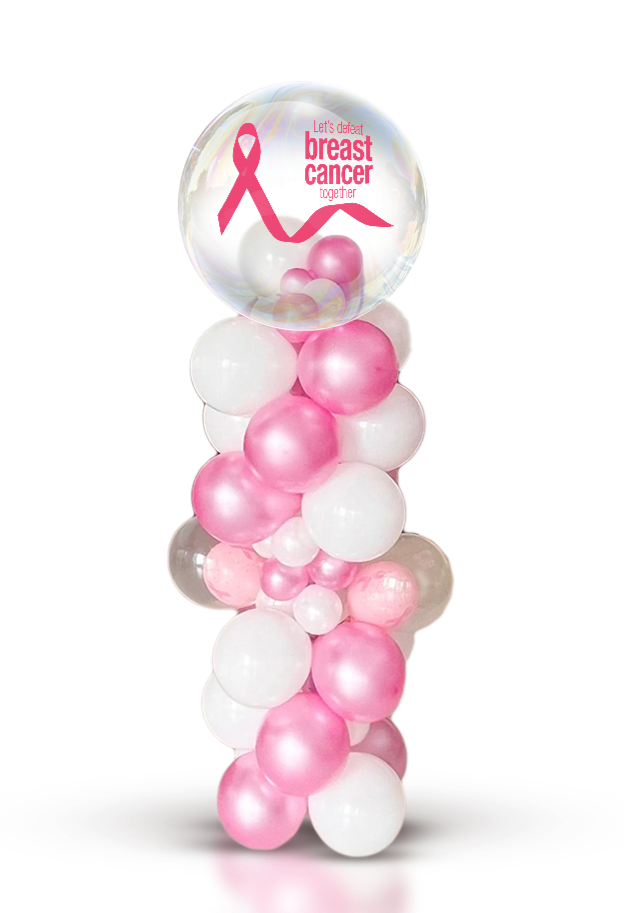 Happy Ribbon Breast Cancer Awareness Stand – Balloons Co