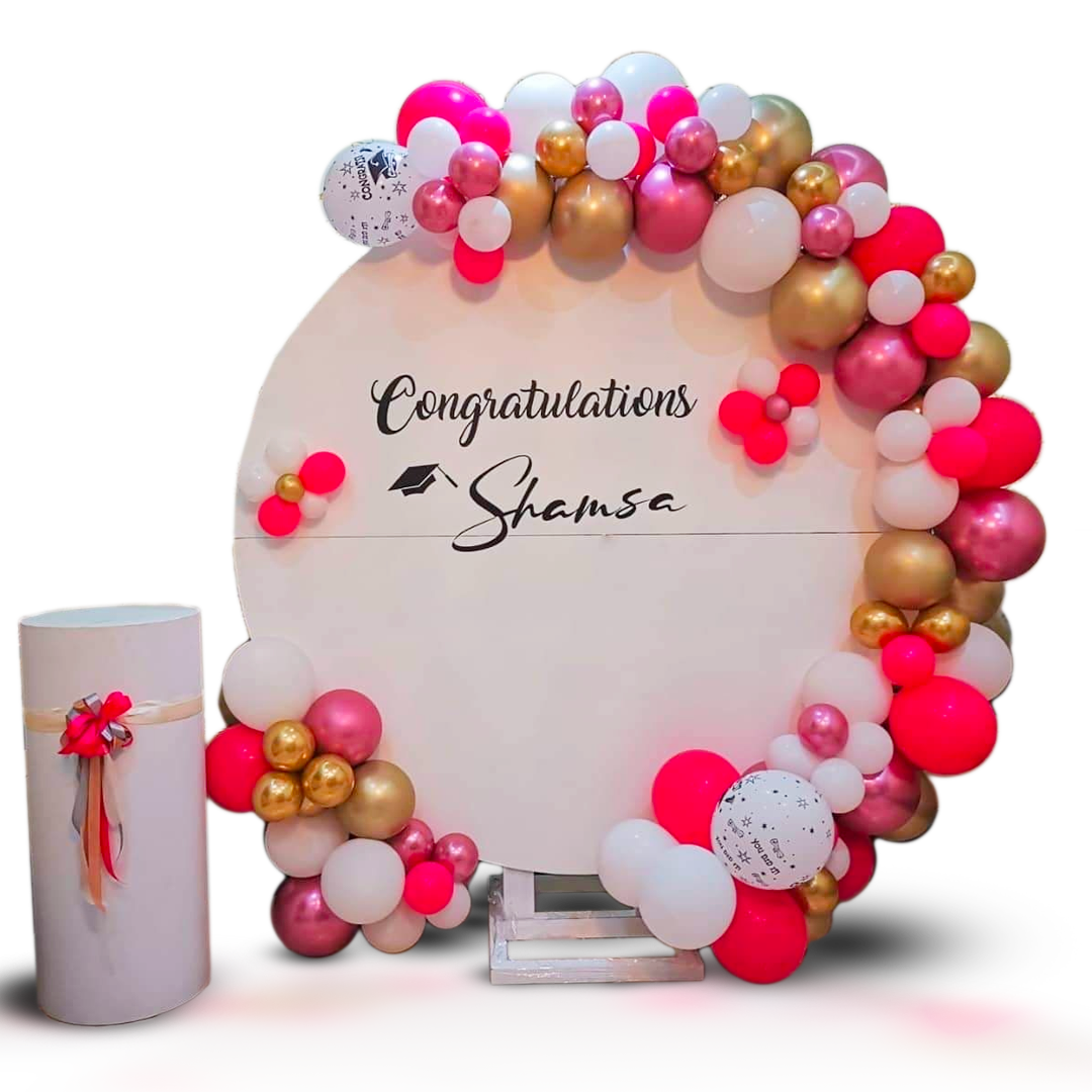 Reddish Congratulation Decoration – Balloons Co