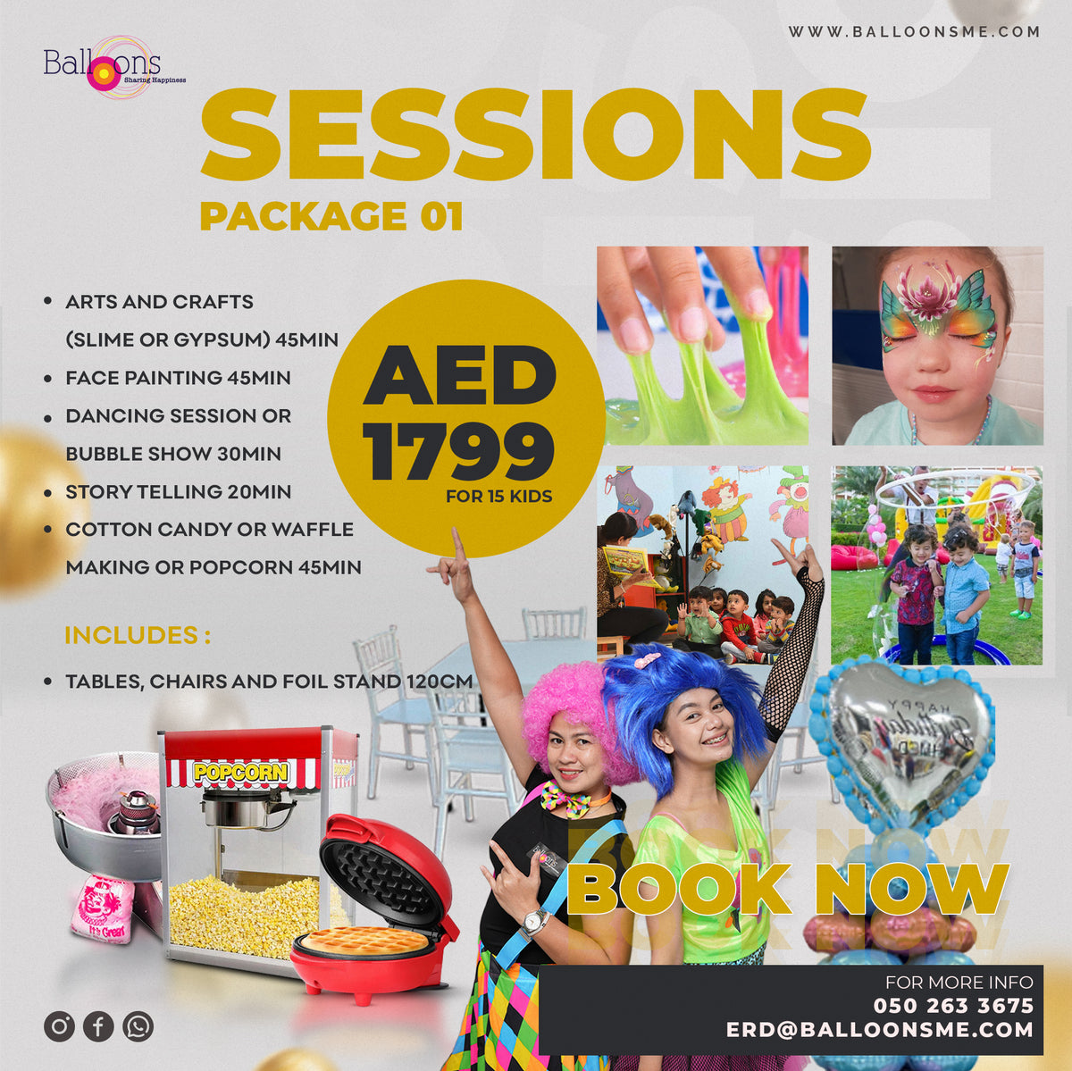 Kids Session Packages | Party Setups – Balloons Co