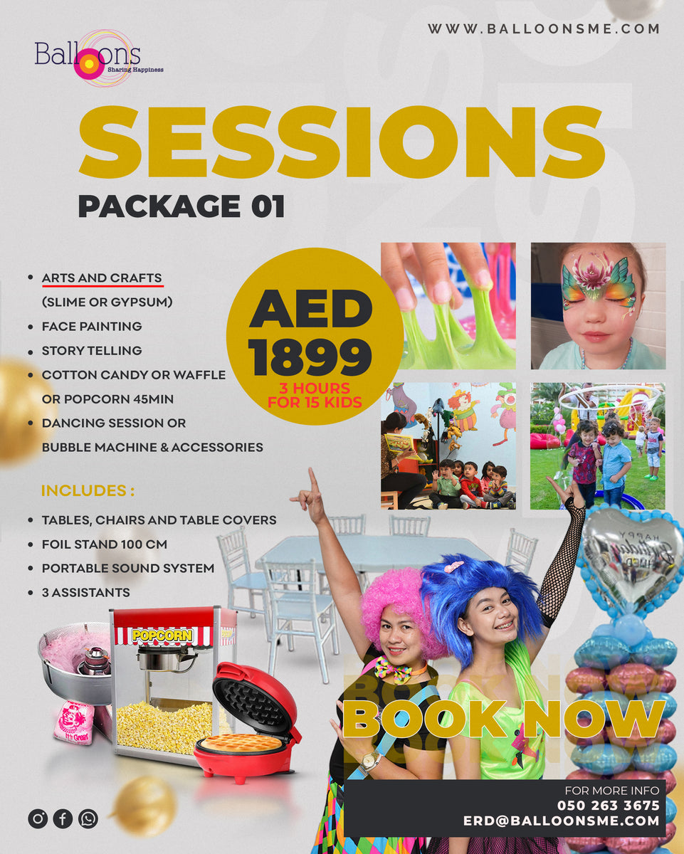 Kids Session Packages | Party Setups – Balloons Co