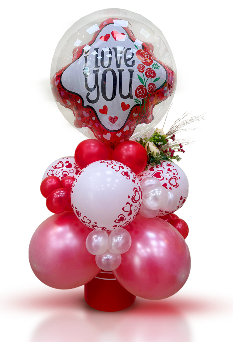 Valentine Day Special Bobo Signature Arrangement – Balloons Co