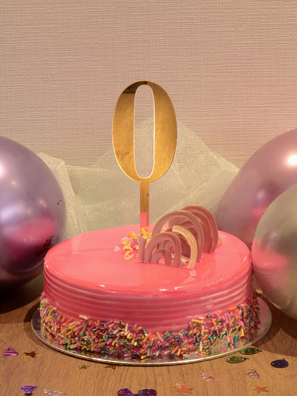Number Zero Cake Toppers – Balloons Co