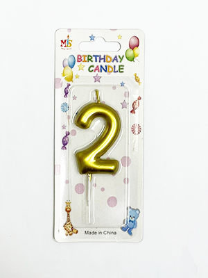 Number 2 Candle – Balloons Co