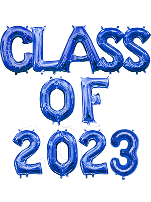 Customizable Class Year Lettering Foil Banner – Balloons Co