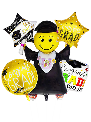 Graduate In Gown Bouquet – Balloons Co