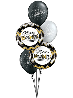 Nicely Done Graduation Bouquet – Balloons Co