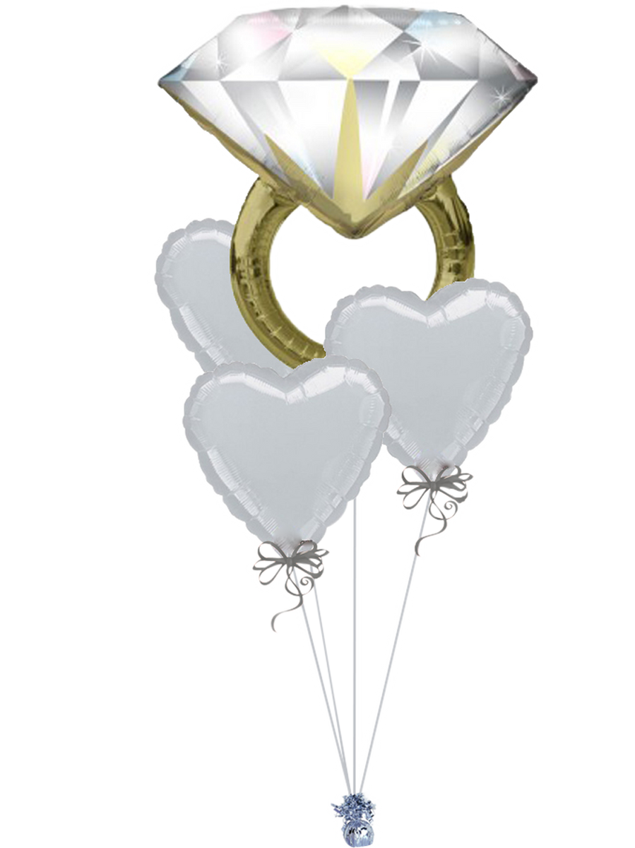 Wedding Ring Bouquet – Balloons Co