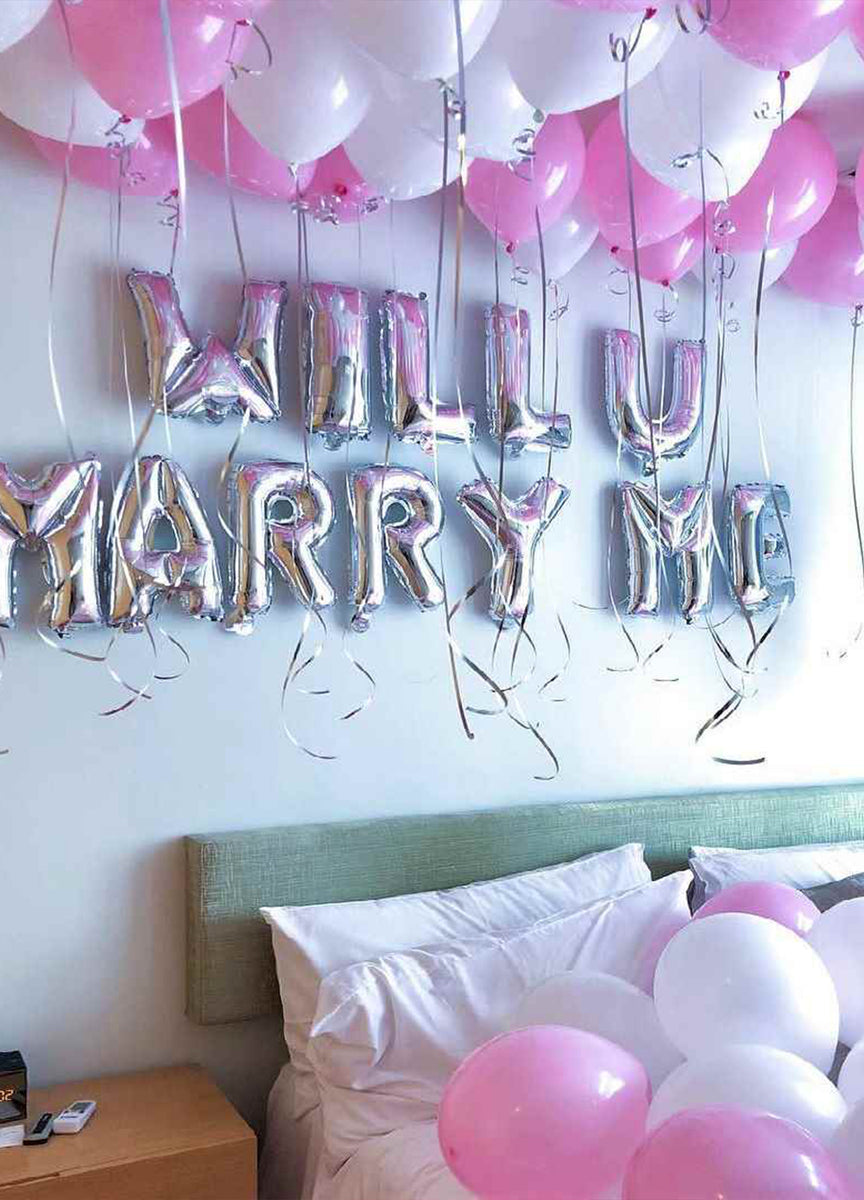 Will You Marry Me Balloon Setup – Balloons Co